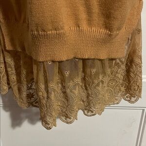 jolly vintage | Dresses | Jolly Vintage Floral Embroidered Mustard ...